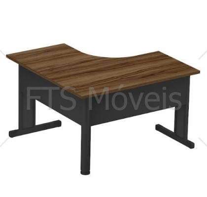Mesa Trabalho Em L Maranello M25 Angular pé METAL | FTS Móveis